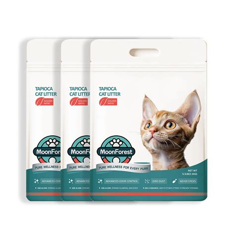 Moonforest Tapioca Cat Litter Cassava Cat Litter Odor Control Dust