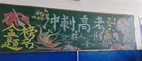 冲高考黑板报黑板报图片大全