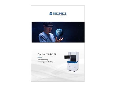 Optisurf® Pro Ar Precise Waveguide Stacking Trioptics