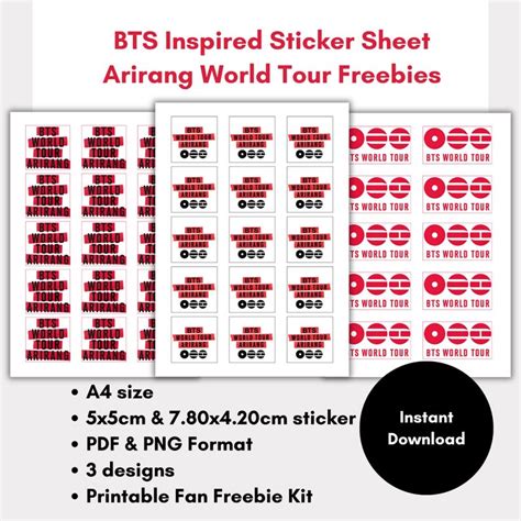 Bts Arirang Stickers Etsy