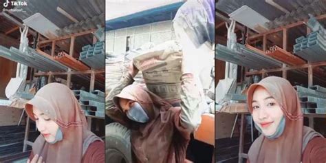 Bantu Cari Nafkah Siswi Cantik Ini Gak Malu Jadi Kuli Angkat Semen