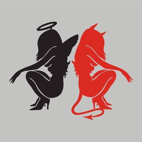 Red Succubus Black Angel Artwork Ideas Graphic Design Concepts Elements