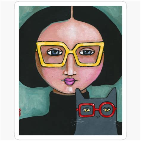 Dopasticker Yellow Glasses Red Glasses Phone Stickers Waterproof Decals Water Bottles Phone