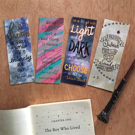 Harry Potter Quotes For Bookmarks At Frank Hamlin Blog