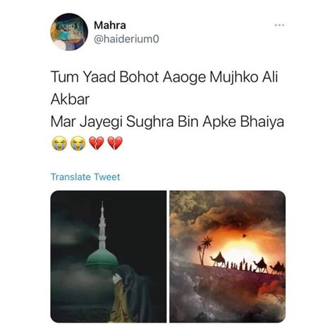 Sz Writes ツ When Imam Hussainع Made Akbarع To See His Facebook