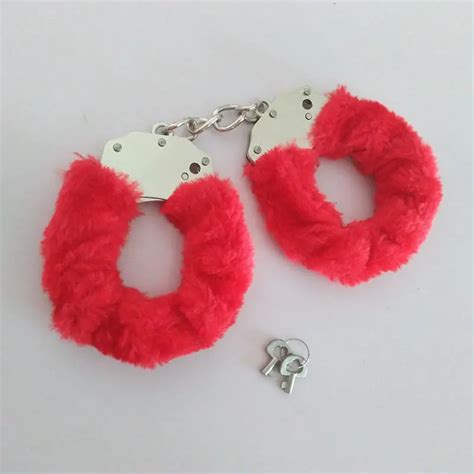 Sexy Product Stylish Furry Fuzzy Handcuffs Soft Metal Adult Hen Night