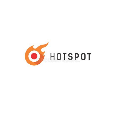 Hotspot Logo Fire Vector Illustration Stock Vector Illustration Of