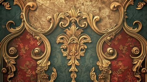 A Traditional Background Showcasing A Classic Design With Ornate
