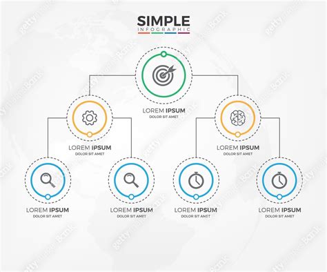 Colorful Infographic Organization Design Template Simple Stylish Multicolor Organization