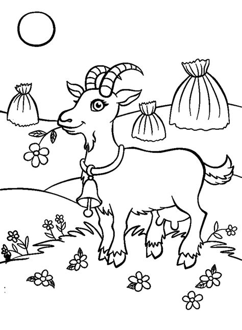 Field Of Grass Coloring Page