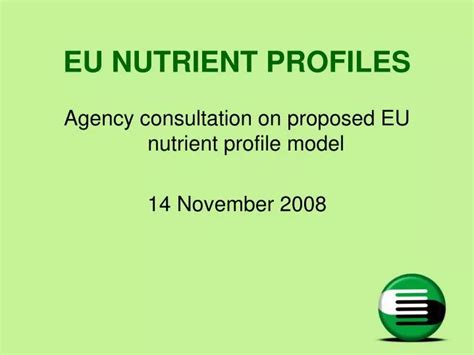 Ppt Eu Nutrient Profiles Powerpoint Presentation Free Download Id