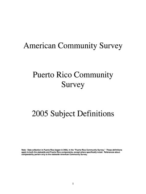 Acs Subject Defintions Subject Defitions Census Form Fill Out And Sign Printable Pdf Template