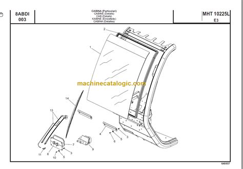 Manitou Mht 10225l E3 Parts Catalogue