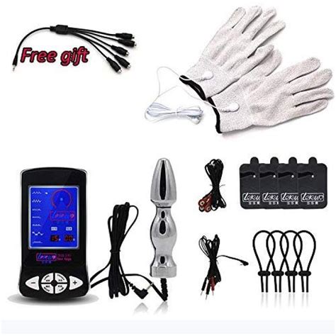 Hbd Sm Estim Electro Stimulation Massager Set With 4 Accessories Incl