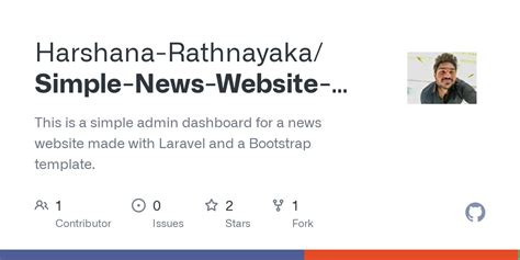 github harshana rathnayaka simple news website admin dashboard this