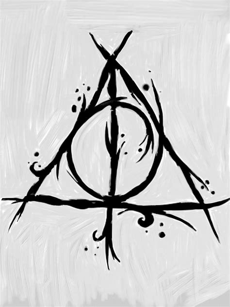 Harry Potter Deathly Hallows Symbol Drawing Deathly Hallows Symbol