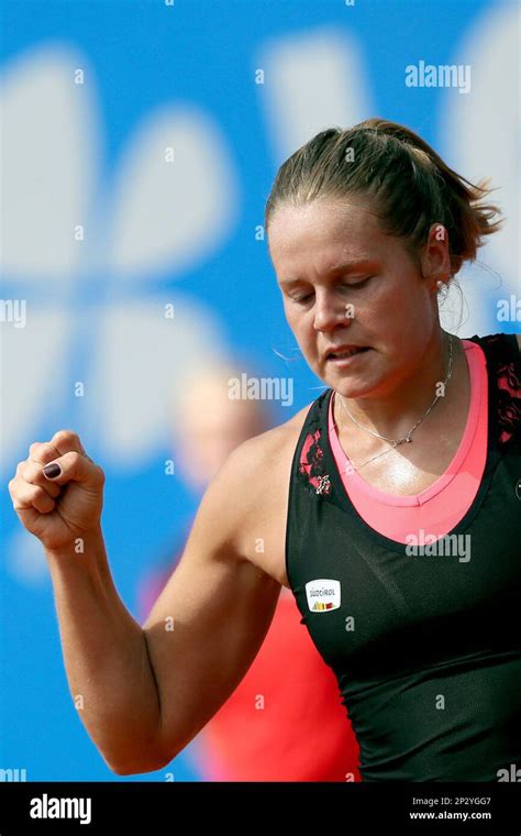Karin Knapp Of Italy Celebrates After She Won The Semifinal Match Against Lara Arruabarrena Of