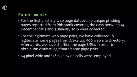 use of hog descriptors in phishing detection ppt