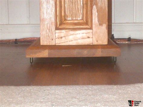 Solid Oak Speaker Stands Photo 562827 Us Audio Mart