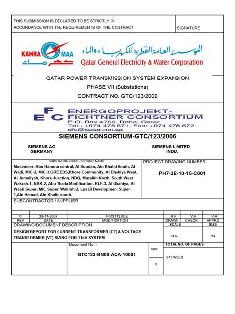 Ct And Vt Sizing Pdf Electrical Resistance And Conductance