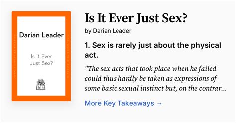 Is It Ever Just Sex Summary Audio Quotes Faq