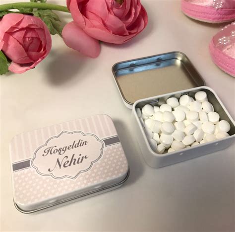 Bebek Çikolatası Naneli Mint Şeker Kişiye Özel Tasarım