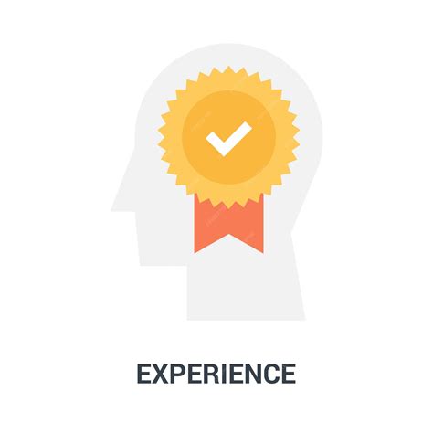 Experience Icon Concept Premium Vector