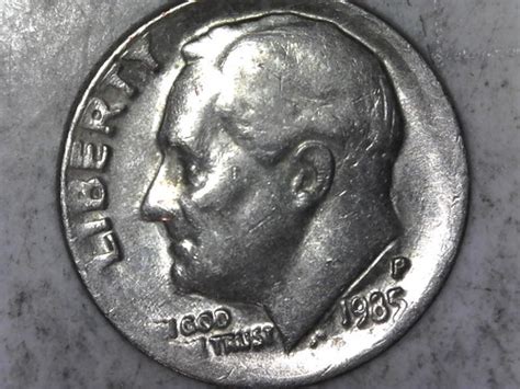 1985 P Roosevelt Dime Error With Double Dies And Rim Error Ebay
