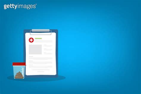 Stool Analysis Stool Test Icon Pee Sample In A Plastic Box And