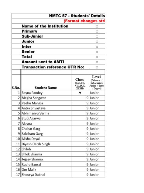 Nmtc Sec 16xlsx Sheet1 Pdf