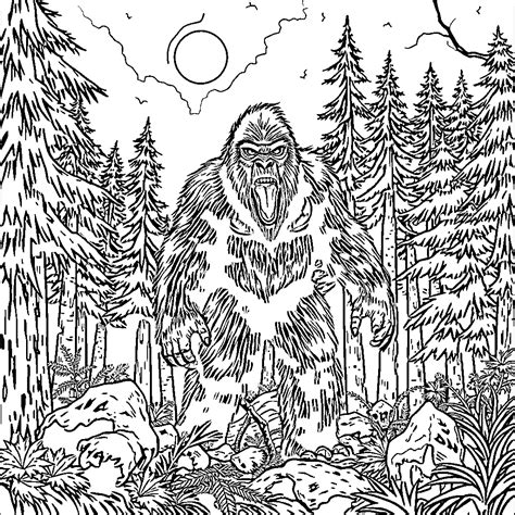 Best Cryptid Coloring Pages Free Printable Pdf