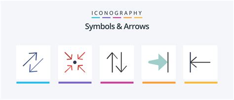 Symbols And Arrows Flat 5 Icon Pack Including Upside Start Arrow