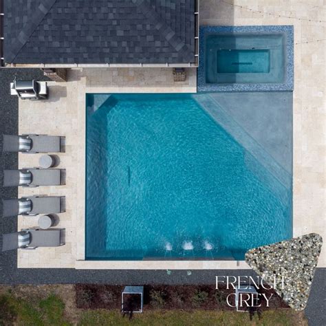 French Grey Pebble Tec Pool Design Custom Pools Pool Designs
