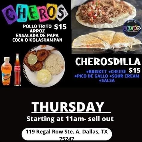Cheros Latin Kitchen Cheritos 🚨 Lunch 🚨 ‼️is Served‼️ Dont Worry