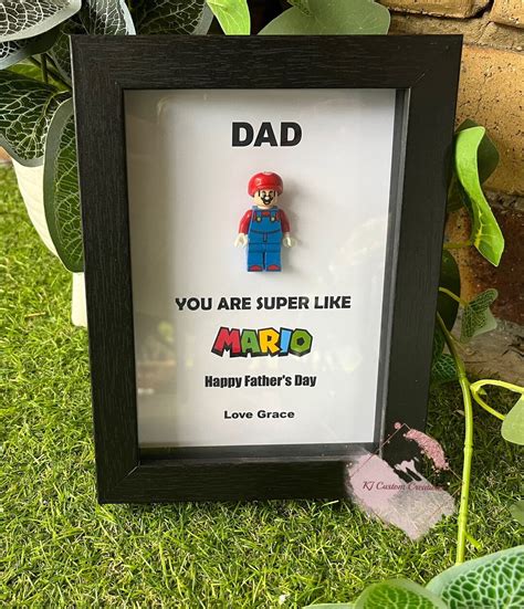 Mario Bros Mario And Luigi Frame Fathers Day Birthdays Christmas