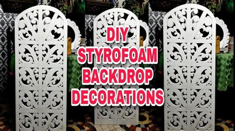 How To Make Styrofoam Backdrop Decorations Low Budget Only