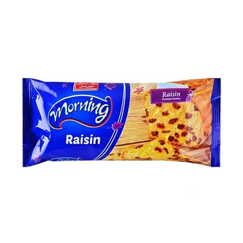 قیمت و خرید کیک صبحانه وانیلی کشمشی 100 گرمی مورنینگ شیرین عسل