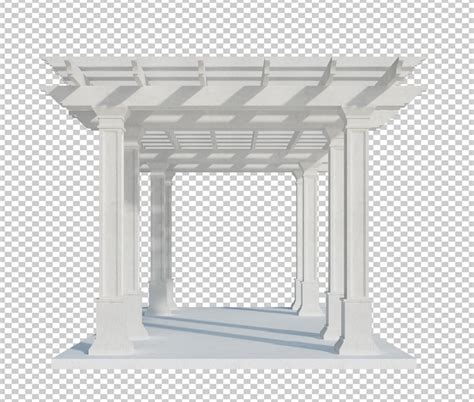 Estructura De Edificio De Render 3d Aislado Archivo Psd Premium