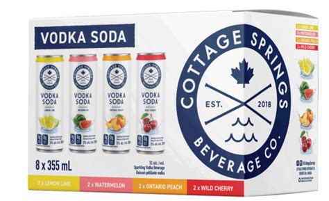 Cottage Springs Vodka Soda Mixed Pack Manitoba Liquor Mart