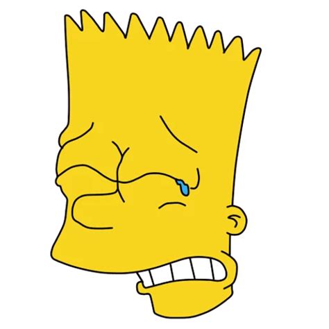 Bart Simpson Strangled Face Sticker Mania
