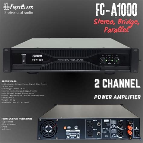 Jual Power Amplifier Firstclass A1000 Power Ampli Fc1000 Shopee