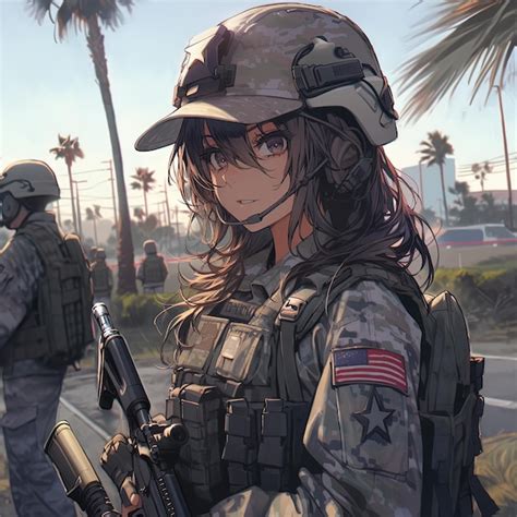 Premium Photo Soldier Girl