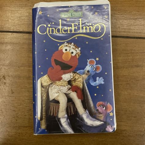 Sesame Street Cinderelmo Vhs Tape Elmo World Musical Pbs Cinderella Movie 424 Picclick Ca