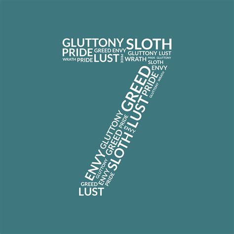 Seven Deadly Sins Poster Behance Behance