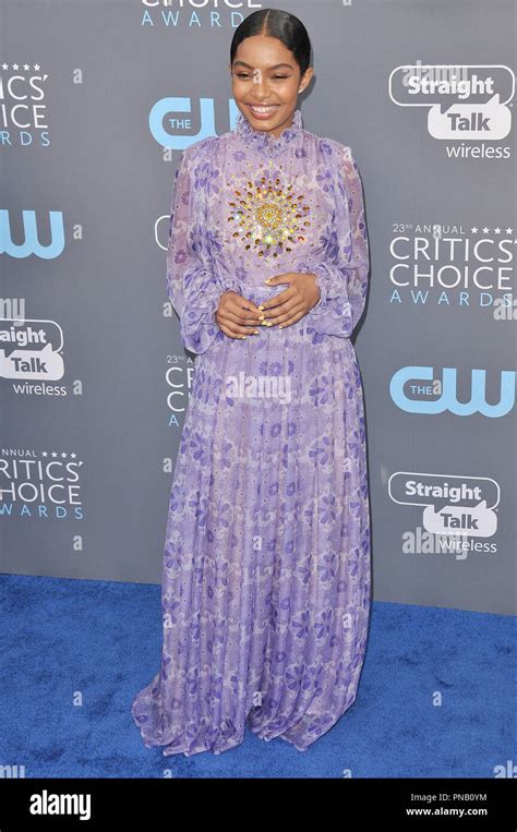 Yara Shahidi At The 23rd Annual Critics Choice Awards Held At The Barkar Hangar In Santa Monica