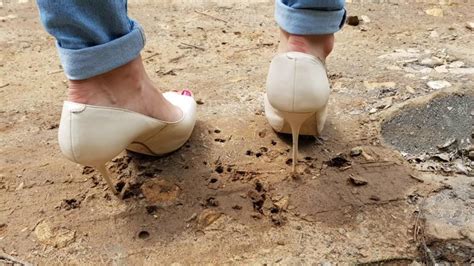 High Heels Stuck In Ground High Heels Sinking Deep In Soft Ground