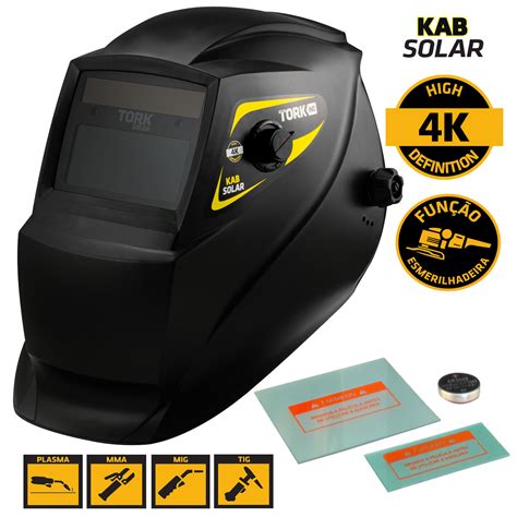 Máscara De Solda Automática 4k Com Jogo Soquete 40pcs Tork