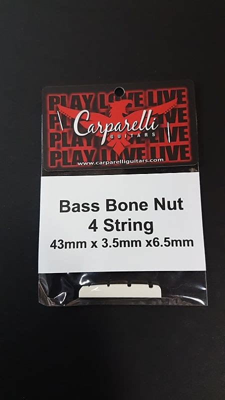 Brio 4 String Bass Bone Nut 43mm Reverb