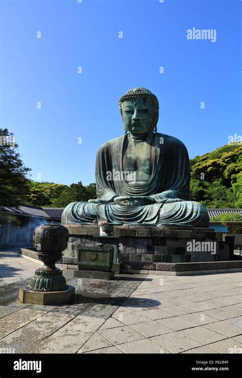 The Kamakura Daibutsu Great Buddha Of Kamakura Located On The