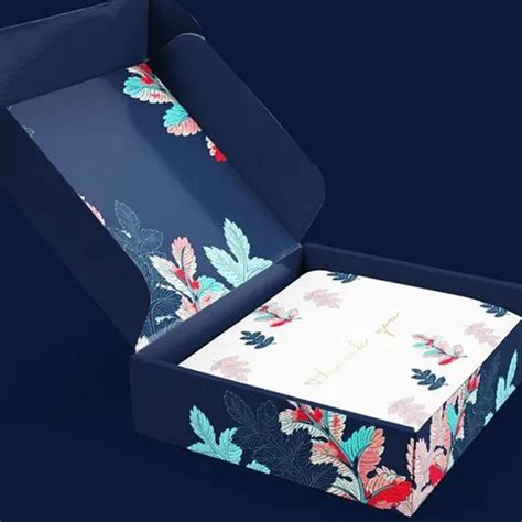 Classic Blue Hand Cream Corrugated Paper Box Custom Logo Printing